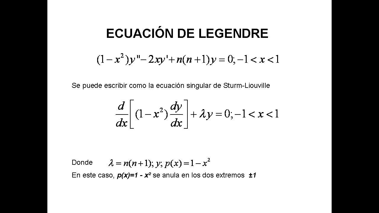 LEGENDRE EQUATION AND POLYNOMIALS - YouTube