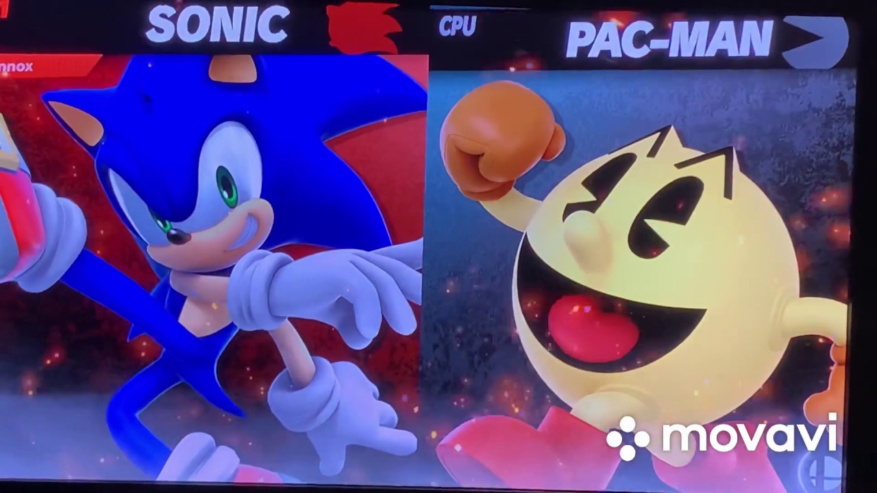 Sonic VS PAC-MAN In Smash Ultimate (ROUND 2) - YouTube
