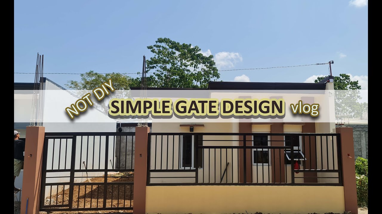 SIMPLE GATE DESIGN | SITE PROJECT | SMALL GATE DESIGN | TUBULAR STEEL ...
