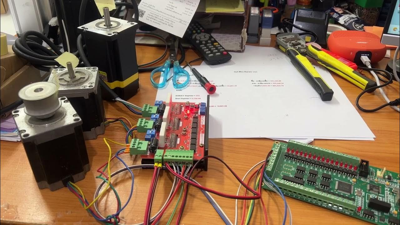 Test Driver Stepper Motor Board 3 axis DD8727T3V1-128Microstep - YouTube