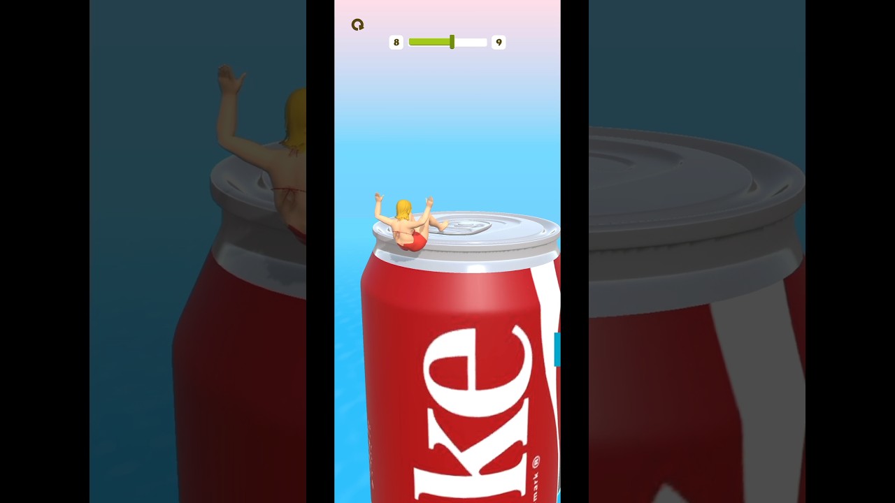 Squeezy Girl Jump Fun Reverse Jumping Coca Cola | jumping wala game # ...