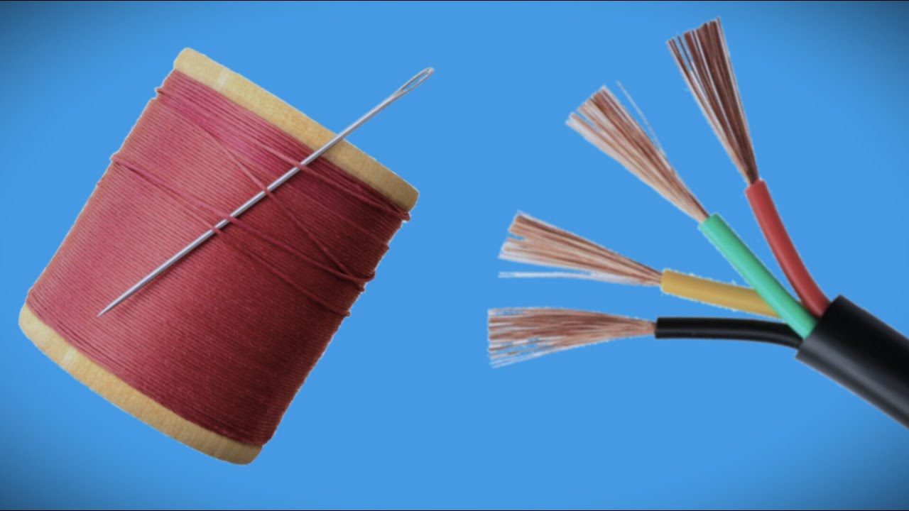 Threading Needles Like a BOSS with Power Cable Hack! - YouTube