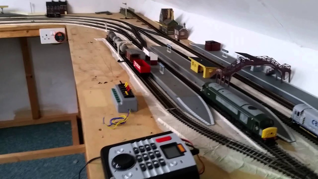 My train set in my loft - YouTube