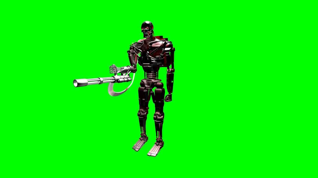 T600 terminator Explosion body green screen test cinema s01r02 - YouTube