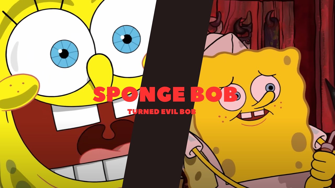 THE EVIL SPONGEBOB GAVE THE PLANKTON A CRABBURGER AND HE WENT TO WORK ...