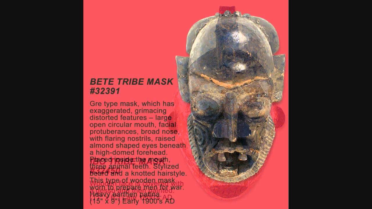 Sadigh Gallery African Masks - YouTube