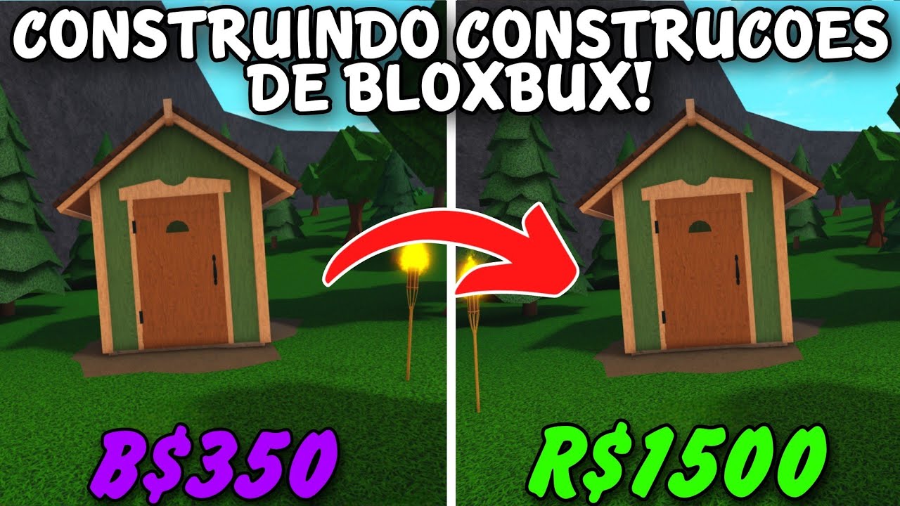 CONSTRUINDO ITENS DE BLOXBUX COM DINHEIRO DO BLOXBURG - ROBLOX - YouTube