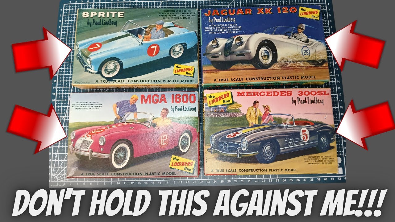 Opening these 60 year old Lindberg model kits for the first time ...