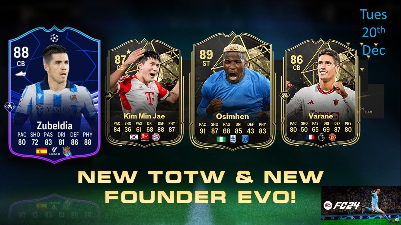 FC24 | INSANE New TOTW out! plus New Founder Evolution! - YouTube
