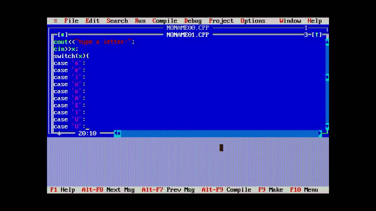 Turbo C Switch Statement YouTube Turbo C Switch Statement YouTube