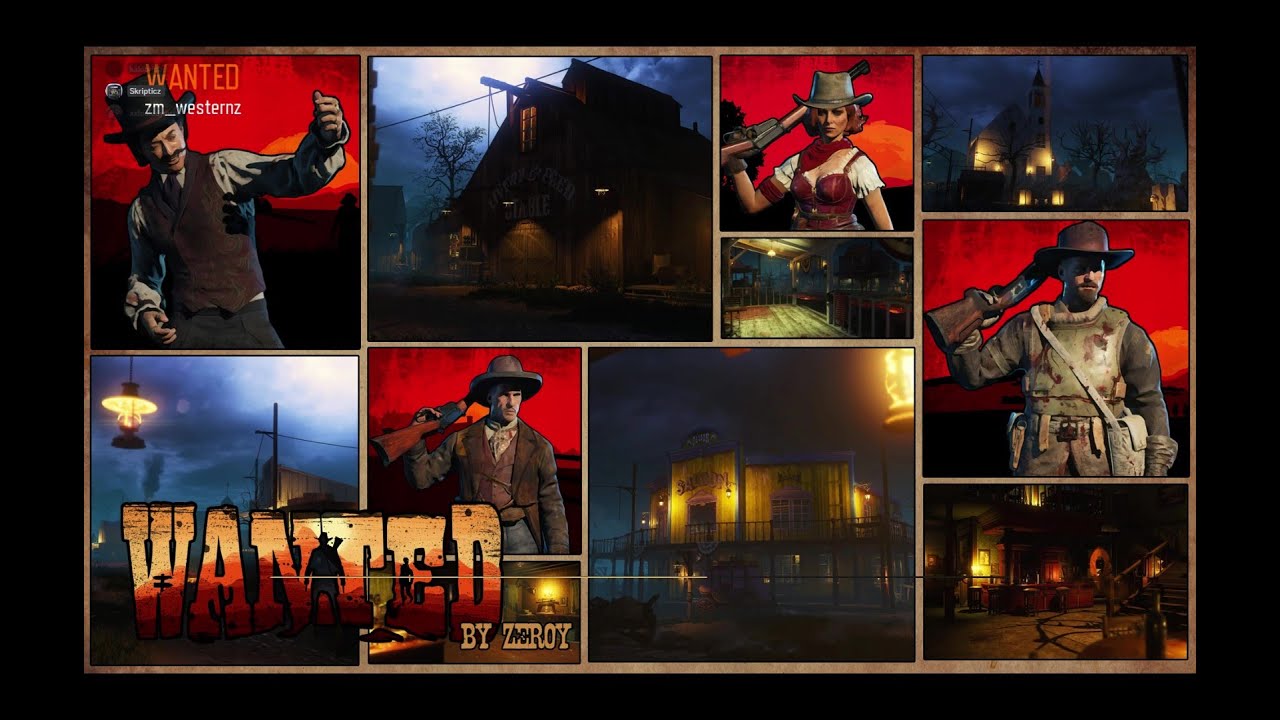 Modded zombies Western map - YouTube