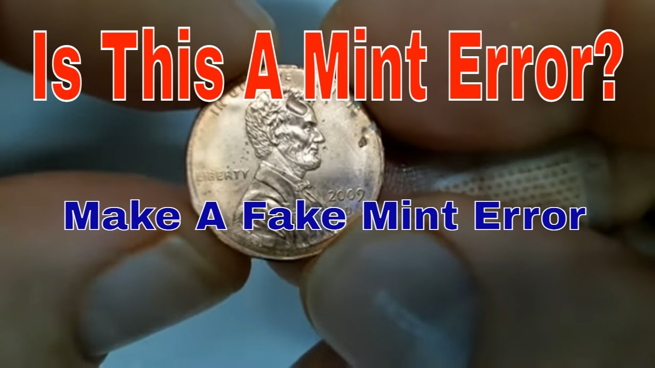 Make Fake Mint Error - Coins People Mistake For Errors - YouTube