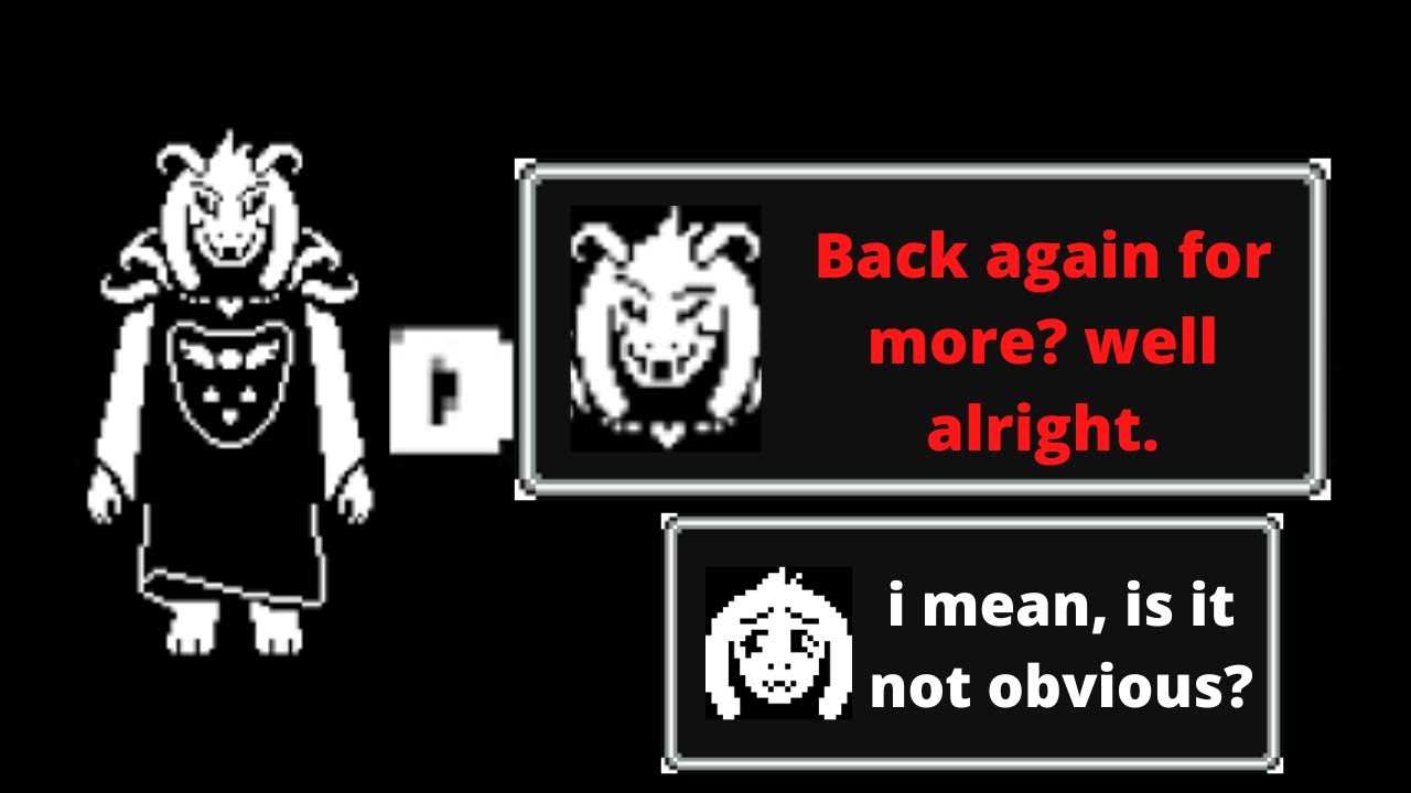 Undertale Asriel Dreemur Boss fight. (and more) - YouTube