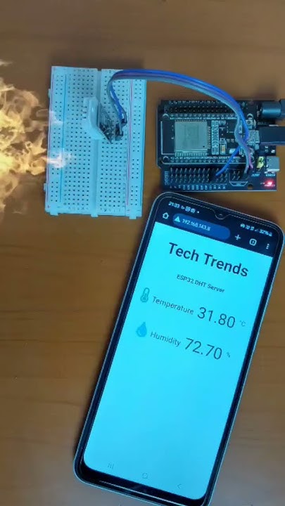 Build a DIY Temp & Humidity Monitor using ESP32 + DHT22 | Web Server Setup #DIY #ESP32 #IoT ...