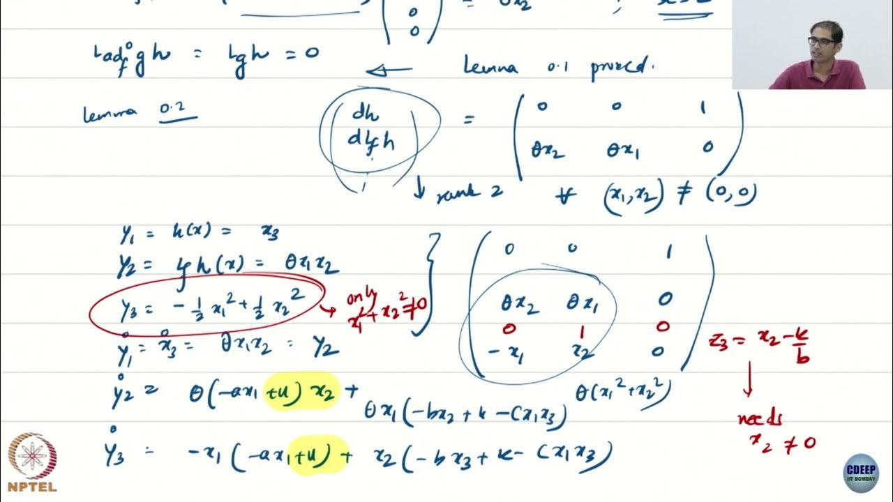 Week 10 : Lecture 59 : Feedback Linearization: Part 10 - YouTube
