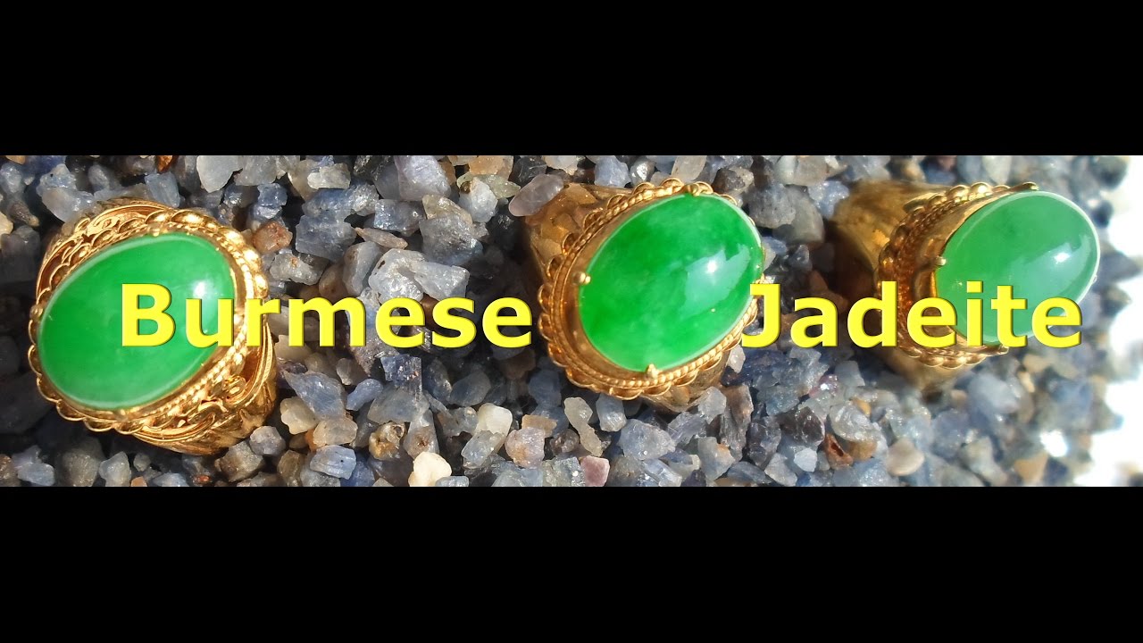 Burmese Imperial Green Jadeite Type (A) Jade Cabochons - YouTube