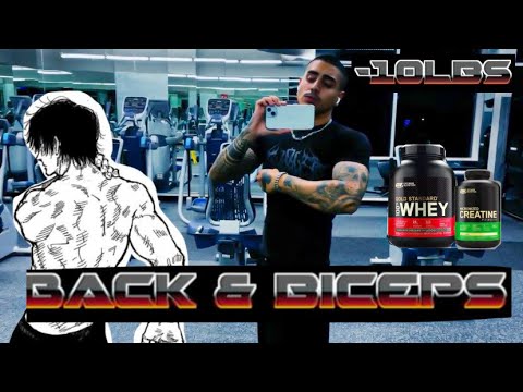 I reached 170 Pounds! Back and Bicep Leg and shoulder - YouTube