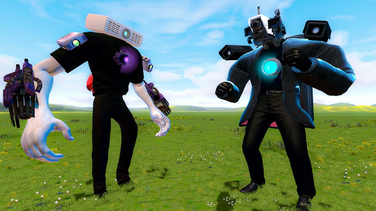 PROJECTOR MAN MECHA BOSS vs CAMERAMAN MECHA BOSS In Garry's Mod!? - YouTube