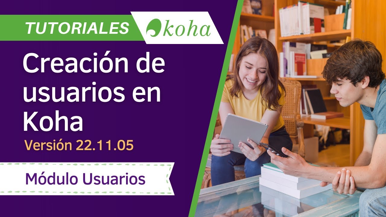 Creación de usuarios en #Koha - YouTube