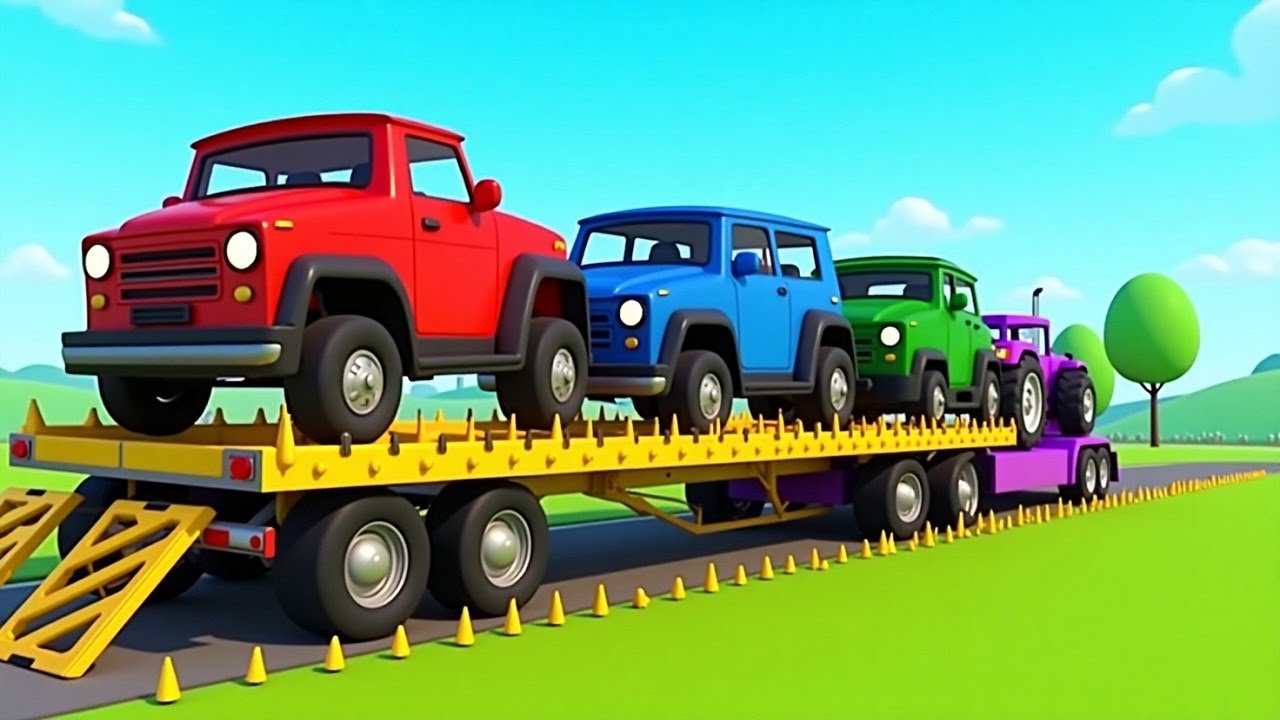 Rescue Mission! Flatbed Truck Helps Tow Mater Beat the Pothole - YouTube