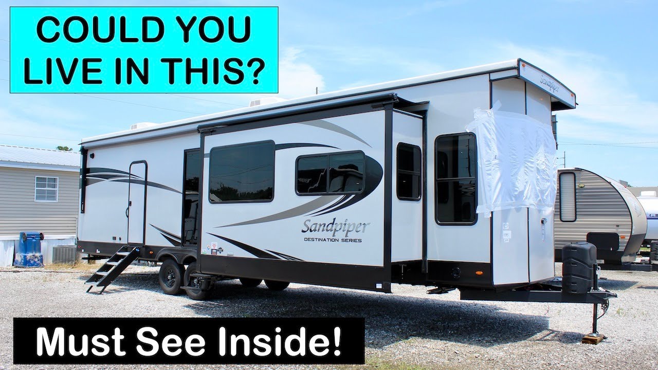 We aren't CAMPING anymore! Checkout this STUNNING Sandpiper Park Model ...