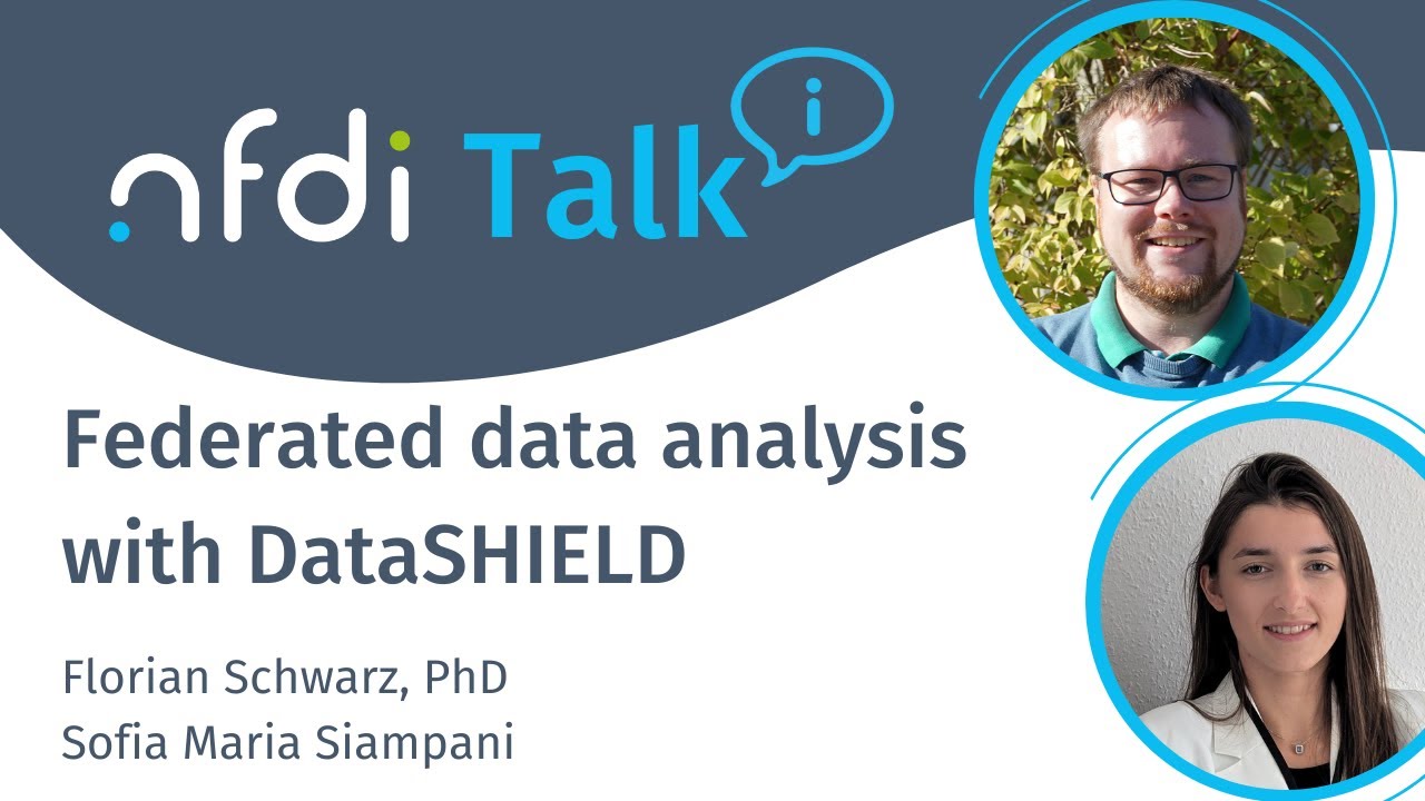 NFDITalk (4 Nov 2024): Federated data analysis with DataSHIELD - YouTube