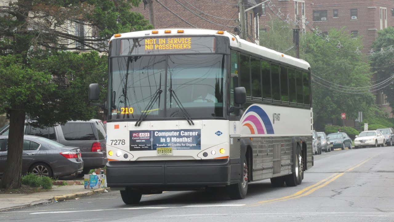 NJT MCI D4500CT CNG #7278 on the 128 to New York (Inside) in HD - YouTube