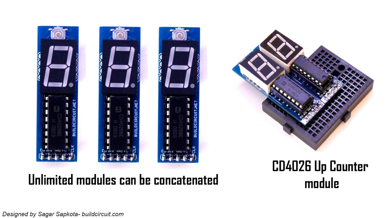 Cd4026 Based Up Counter Module For Arduino And Ne555 Youtube 6395