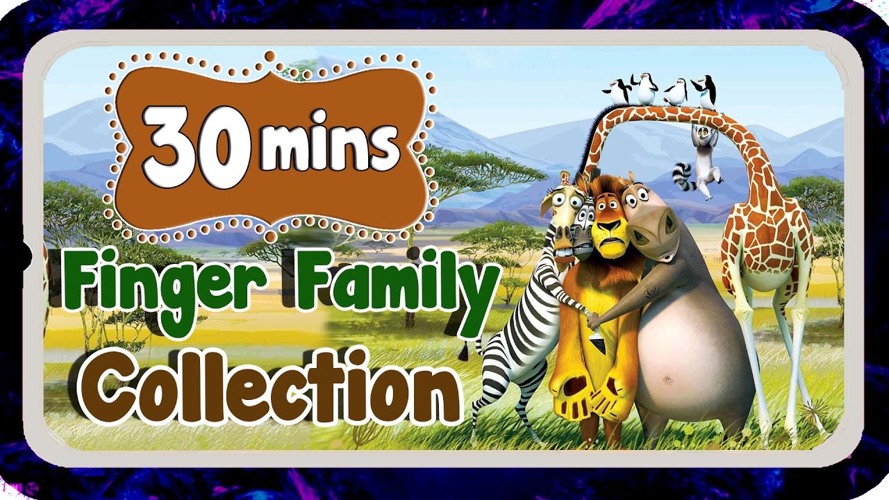 Madagascar Finger Family Song Collection | Cartoon Finger Family ...