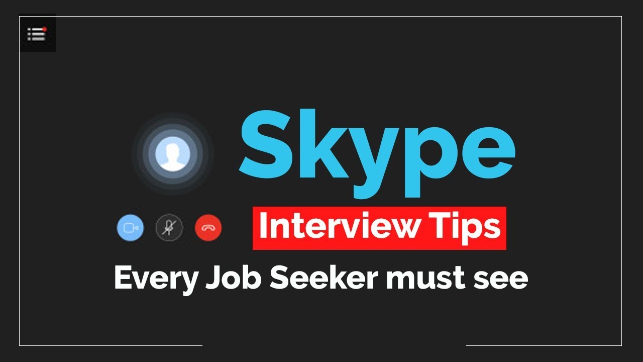 Skype Interview Tips for Freshers - Interview tips 2019 - YouTube