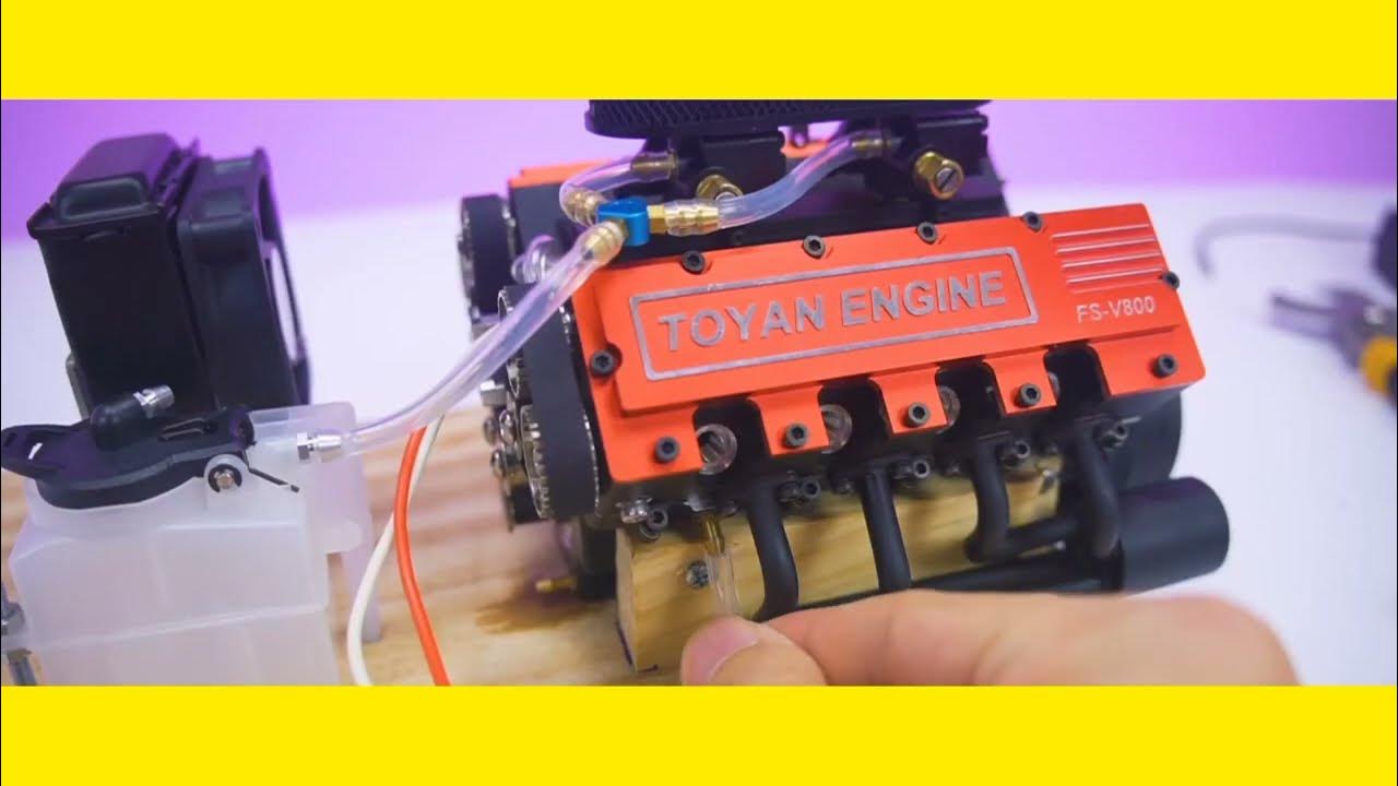 RUN TEST SMALLEST V8 ENGINE - 8 Cylinder 4 Stroke Engine - ENGINEDIY ...