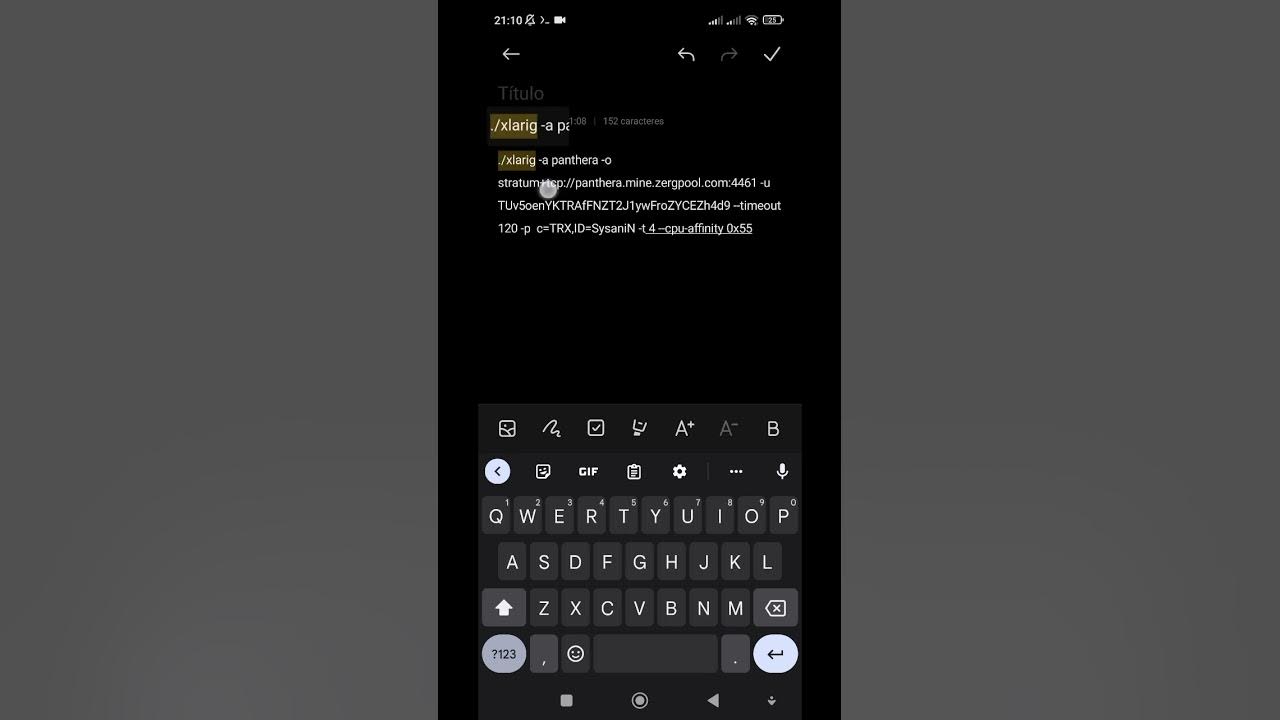How to mine on any Android with Termux and XLARig with Panthera Algorithm - YouTube