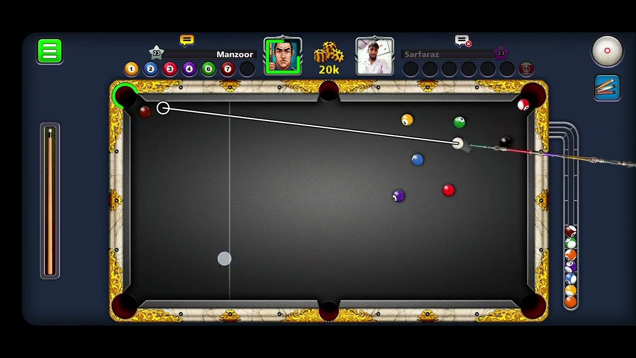 Come Back in the almost lost Billiard 8 Ball Pool - YouTube