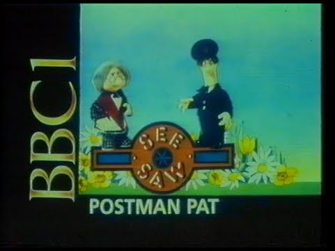 Monday 1st September 1986 BBC1 - Play School - Postman Pat - Trades ...