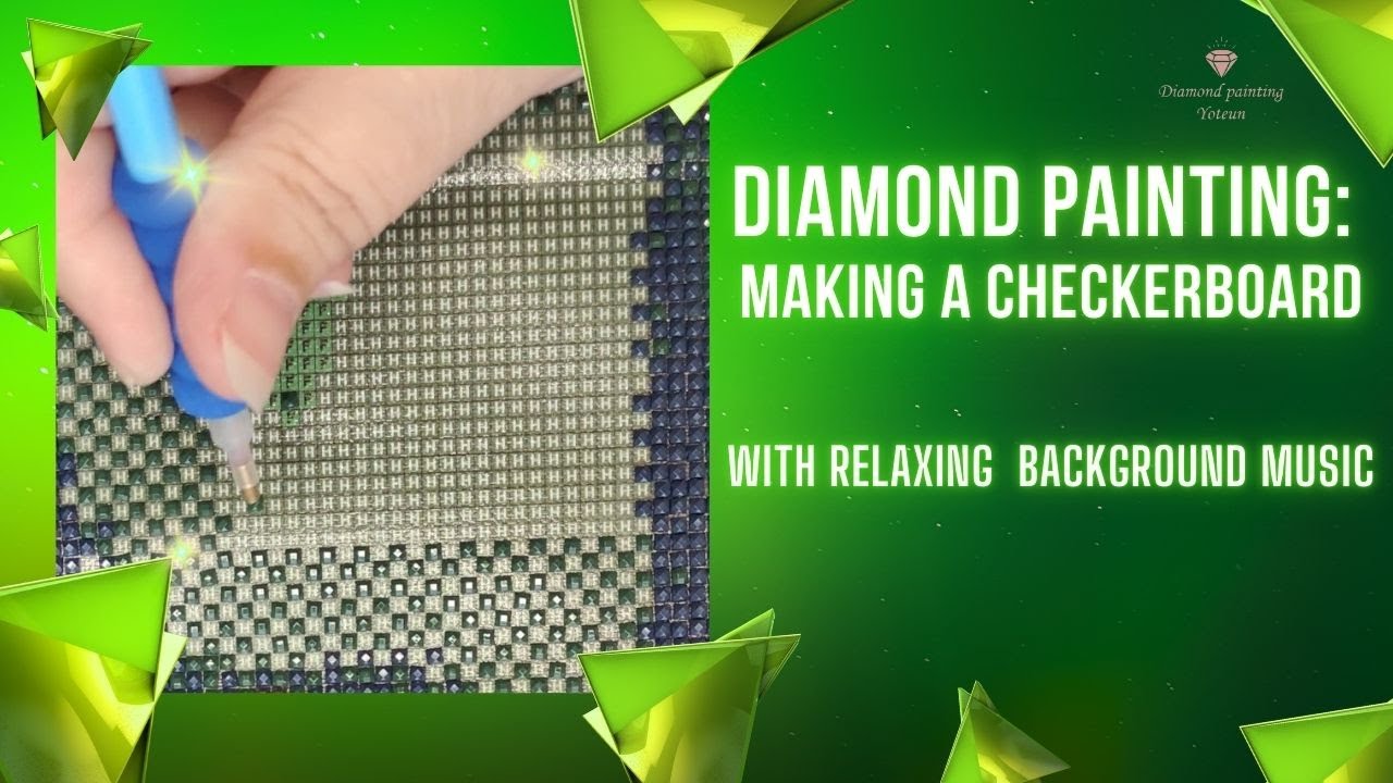 Making a diamond painting checkerboard - YouTube