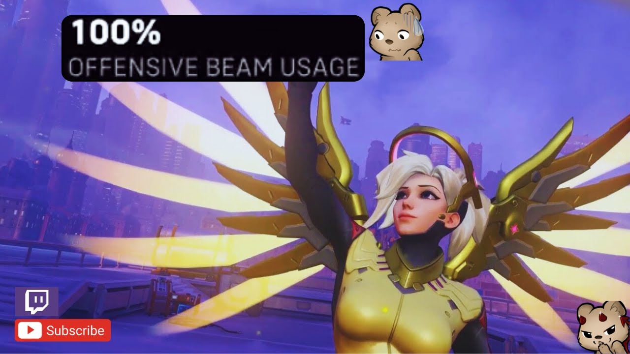 I played a game of ONLY Mercy with 100% Damage boost in COMPETITIVE ...
