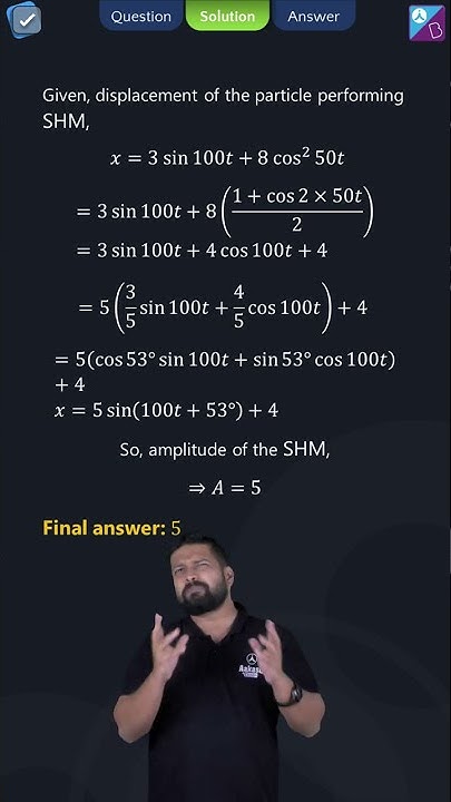 Solving Simple Harmonic Motion Class 11 Physics Problems in a Minute | JEE Main & Advanced 2023/ ...