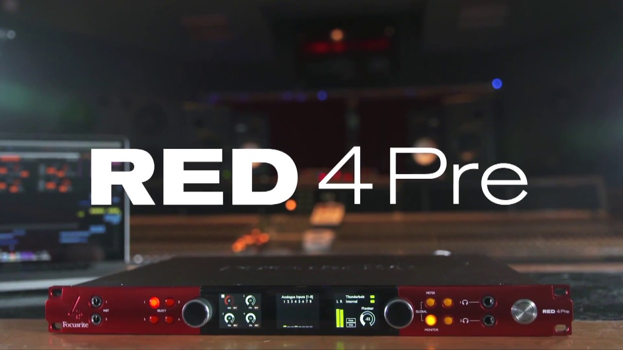 Focusrite Red 4Pre : l'interface audio haut de gamme en Thunderbolt ...