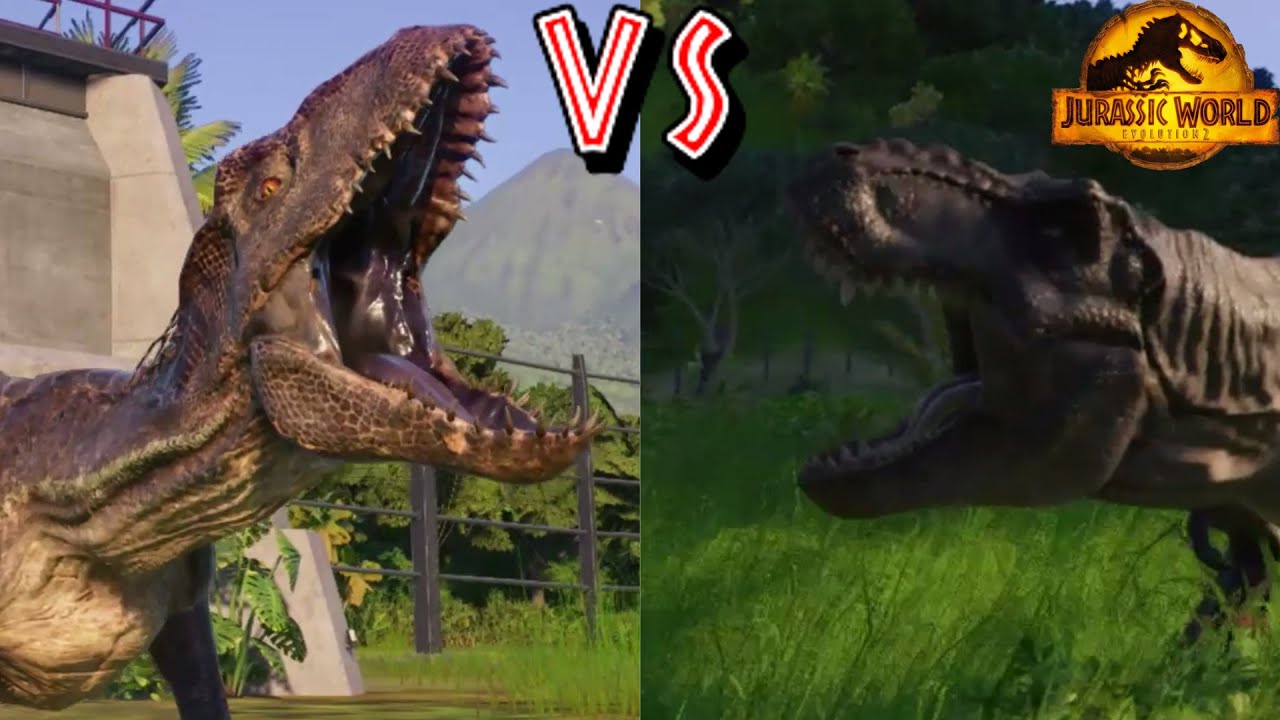 Indoraptor VS T-Rex | Jurassic World Evolution 2 | RedFisch - YouTube