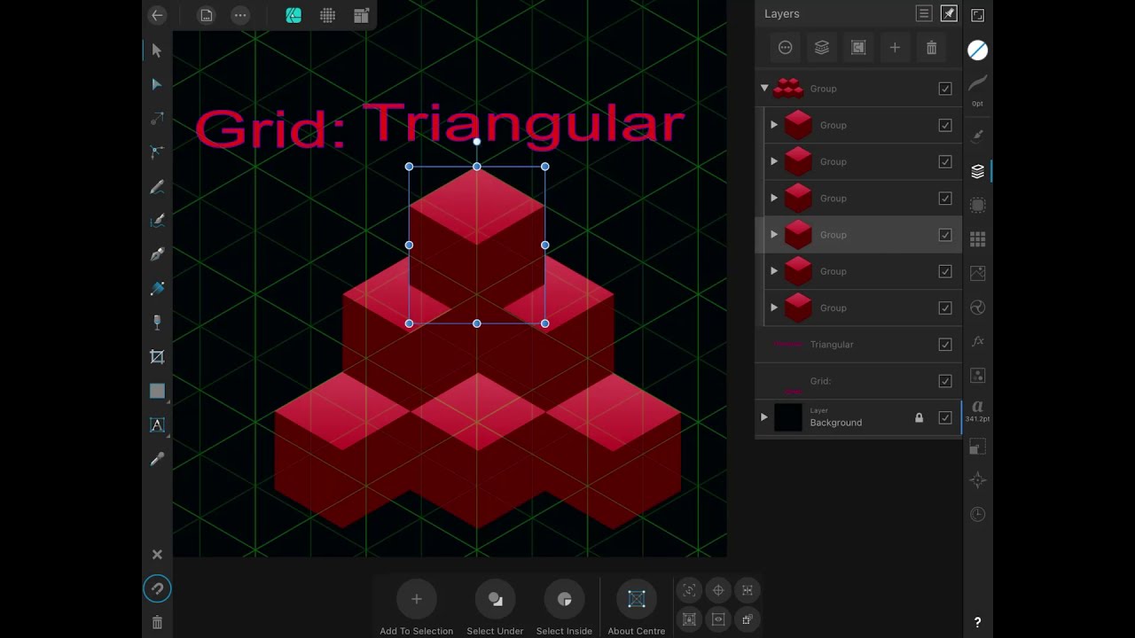 Affinity Designer: Grid Triangular - YouTube