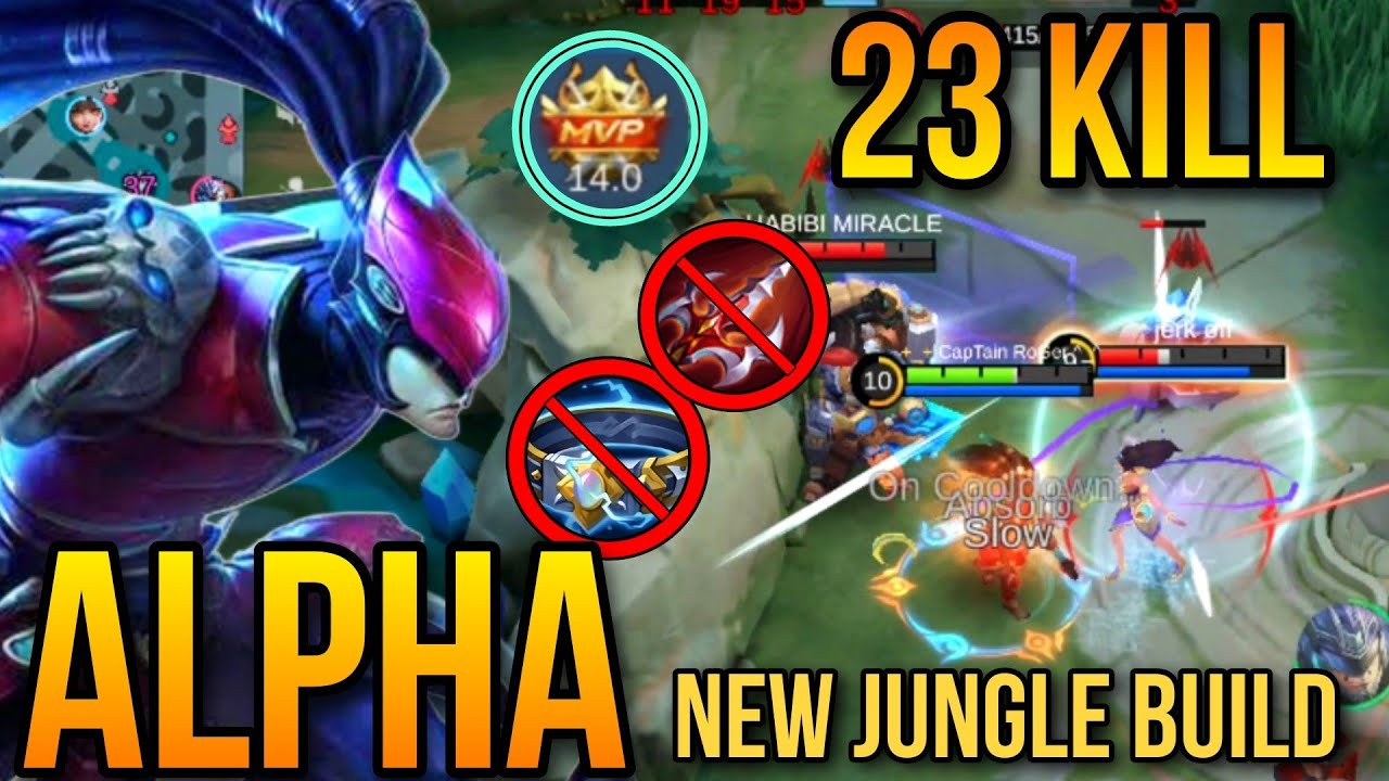 23 Kills!! New Jungle Build Alpha Brutal True Damage!! | Top 1 Global ...