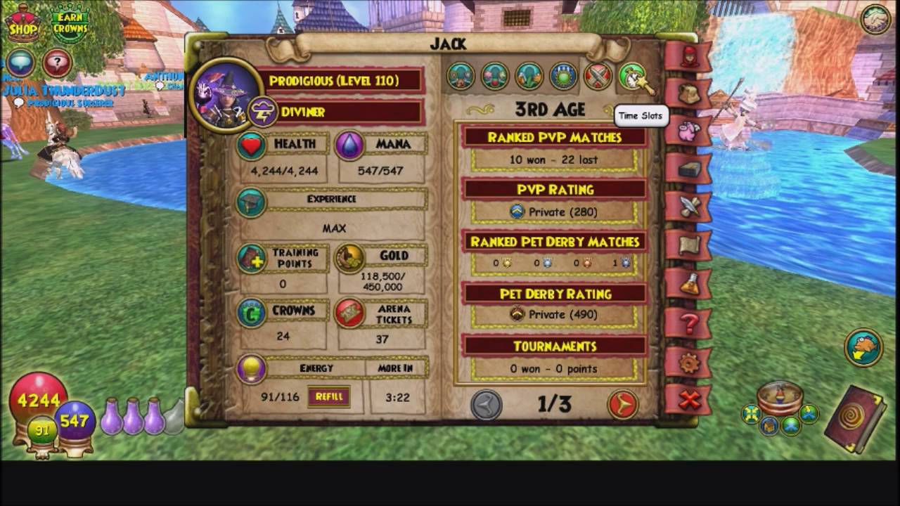 WIZARD101 STORM STATS! - YouTube