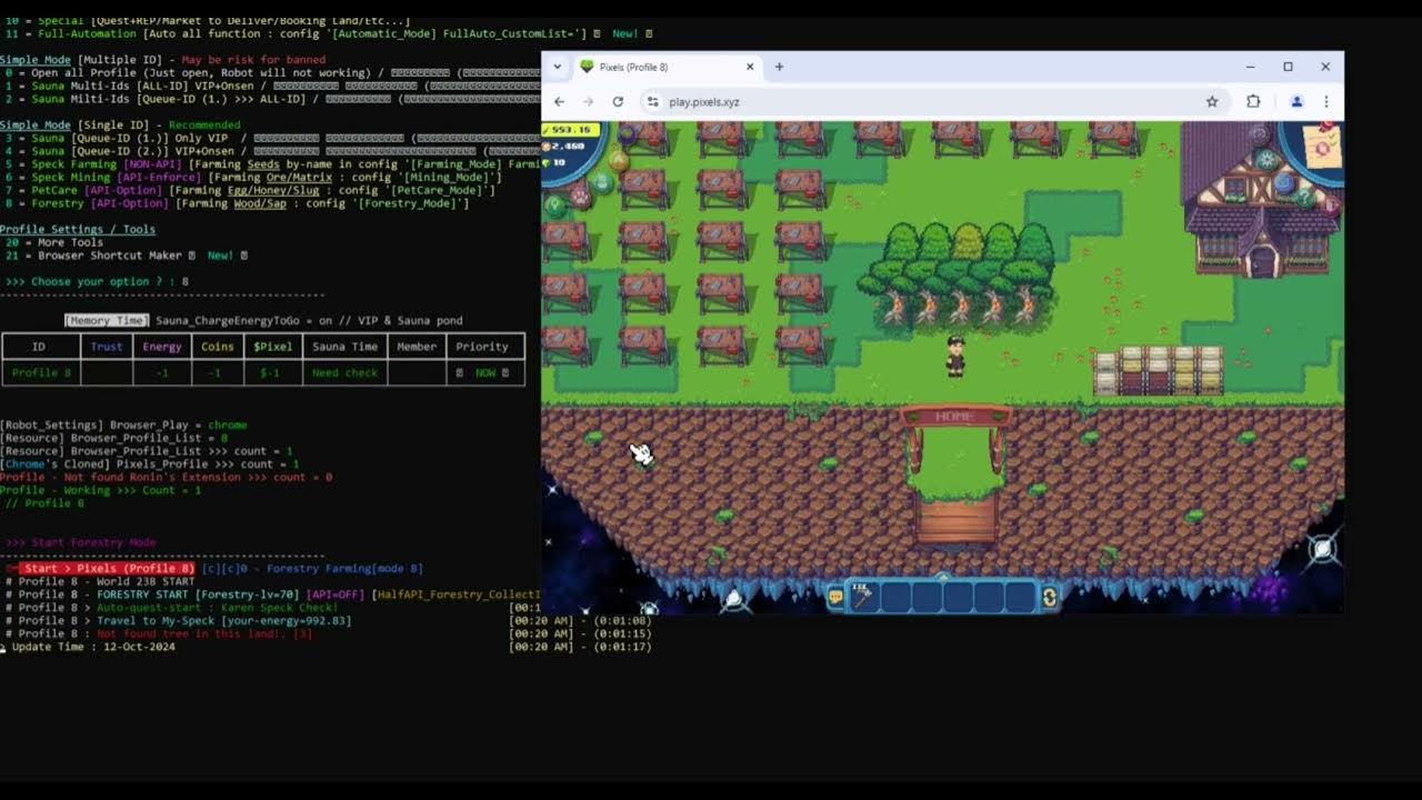 Chapter 2.5 - Pixels Farming Bot + Auto Foresty (Autofarm) - YouTube