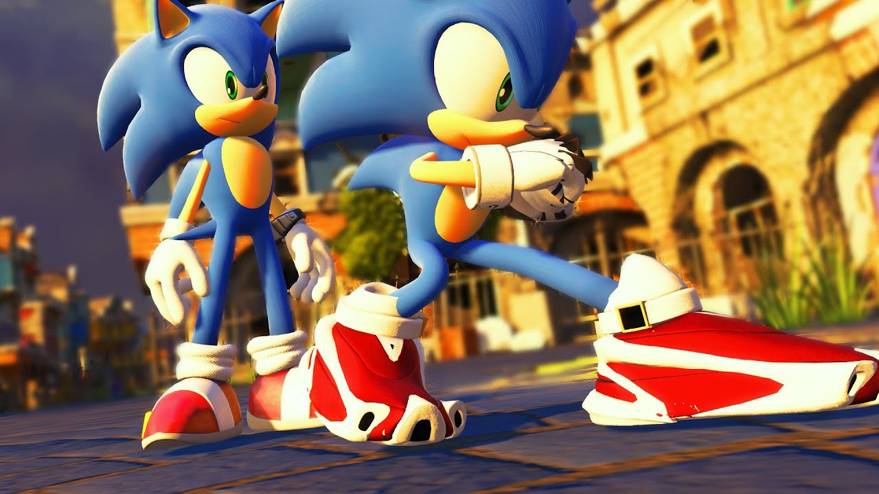 ⭐ Sonic Prime Conoce A Sonic Moderno ⭐ Sonic Forces Mods - YouTube