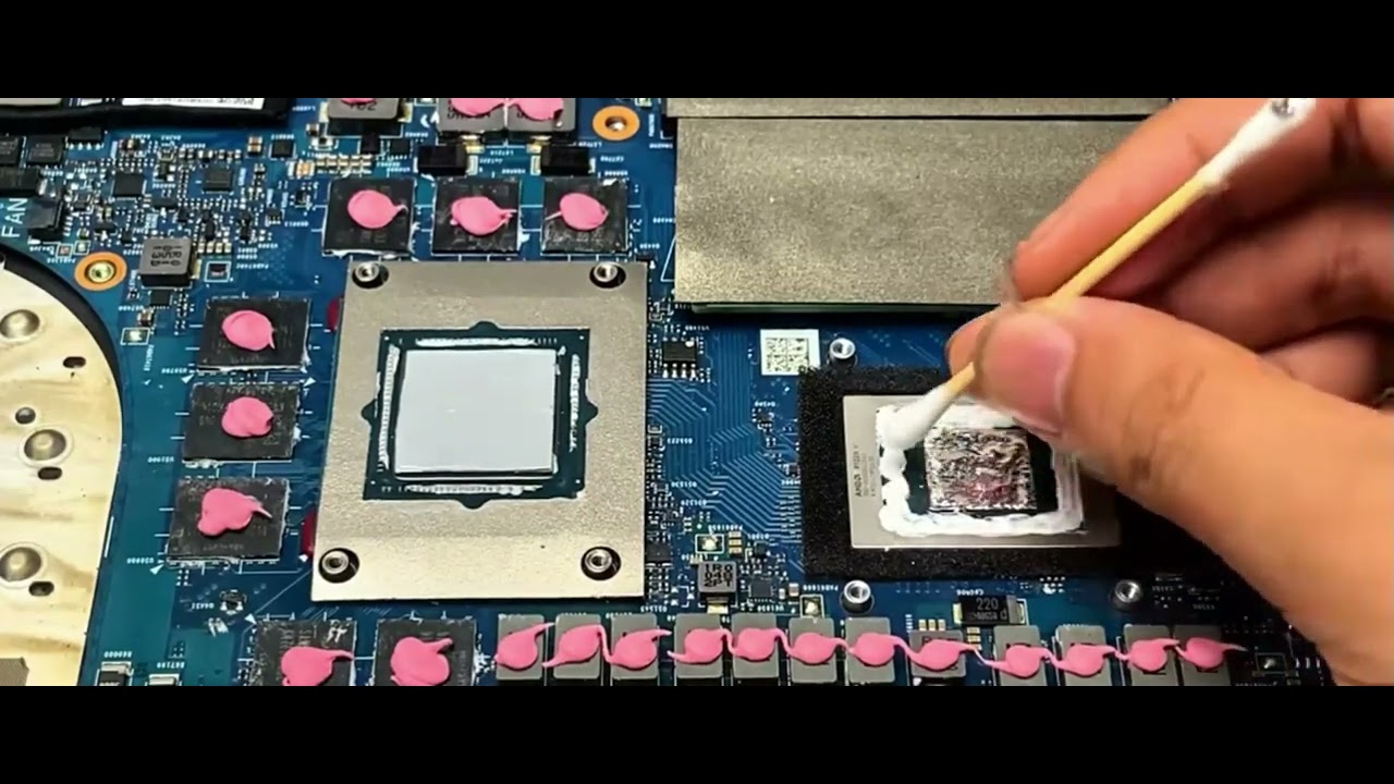 ASUS Strix 5900HX RTX 4080 | Cleaning & Repasting - YouTube