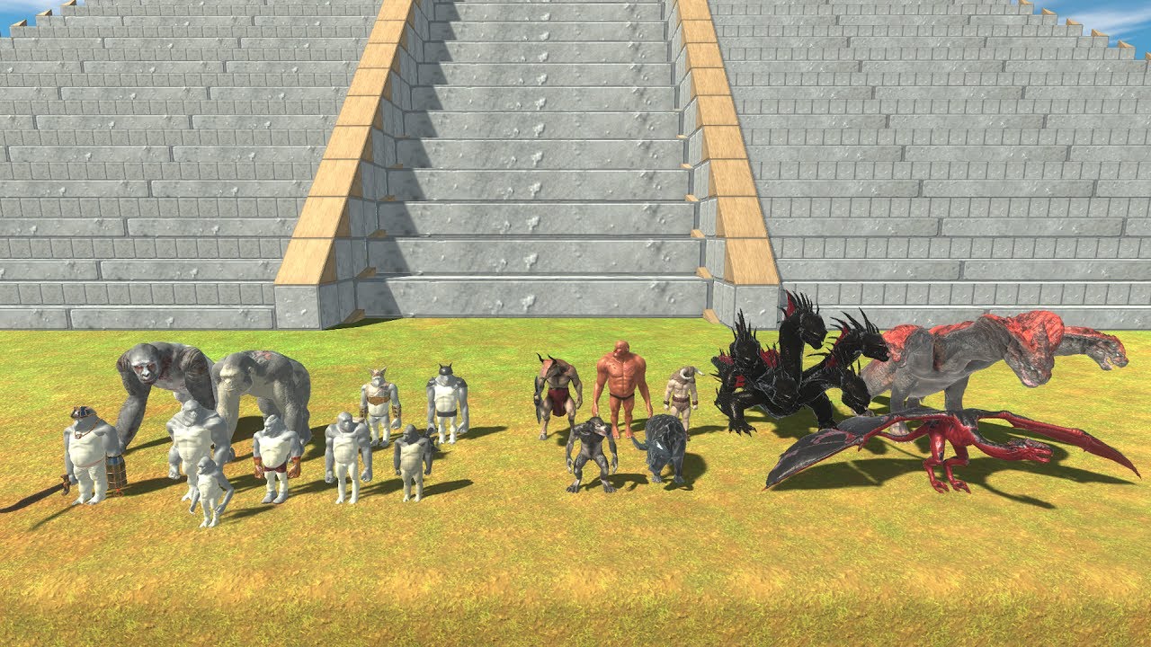 Old Goro's Army VS Army of the Old Hydra - Animal Revolt Battle ...