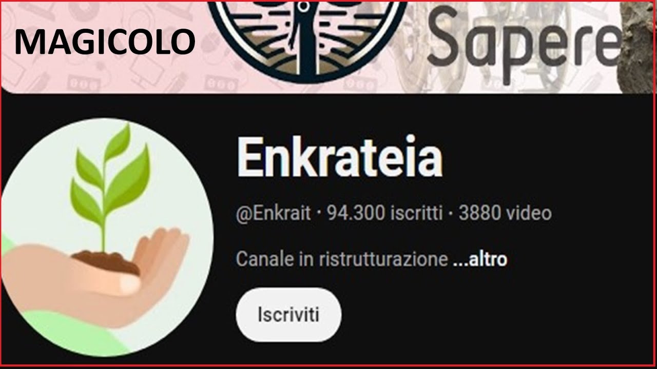 Enkrateia - Canale YouTube che non fa piu video - YouTube