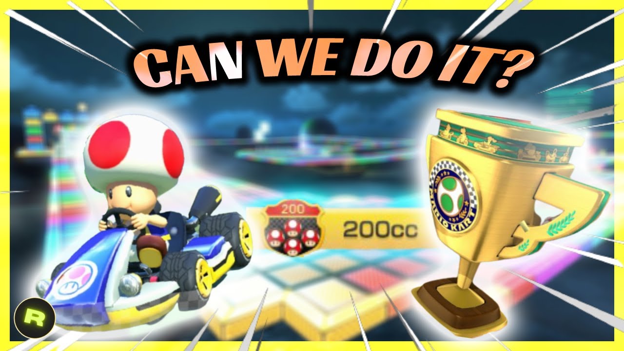 GOLD TROPHY ON 200CC?? | MARIO KART 8 DELUXE | - YouTube