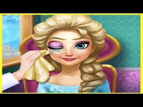 Elsa Frozen games to play- Elsa eye Treatment - YouTube