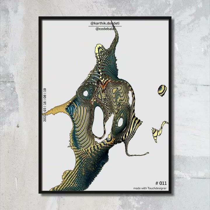 Touchdesigner | Generative Poster 11 - YouTube